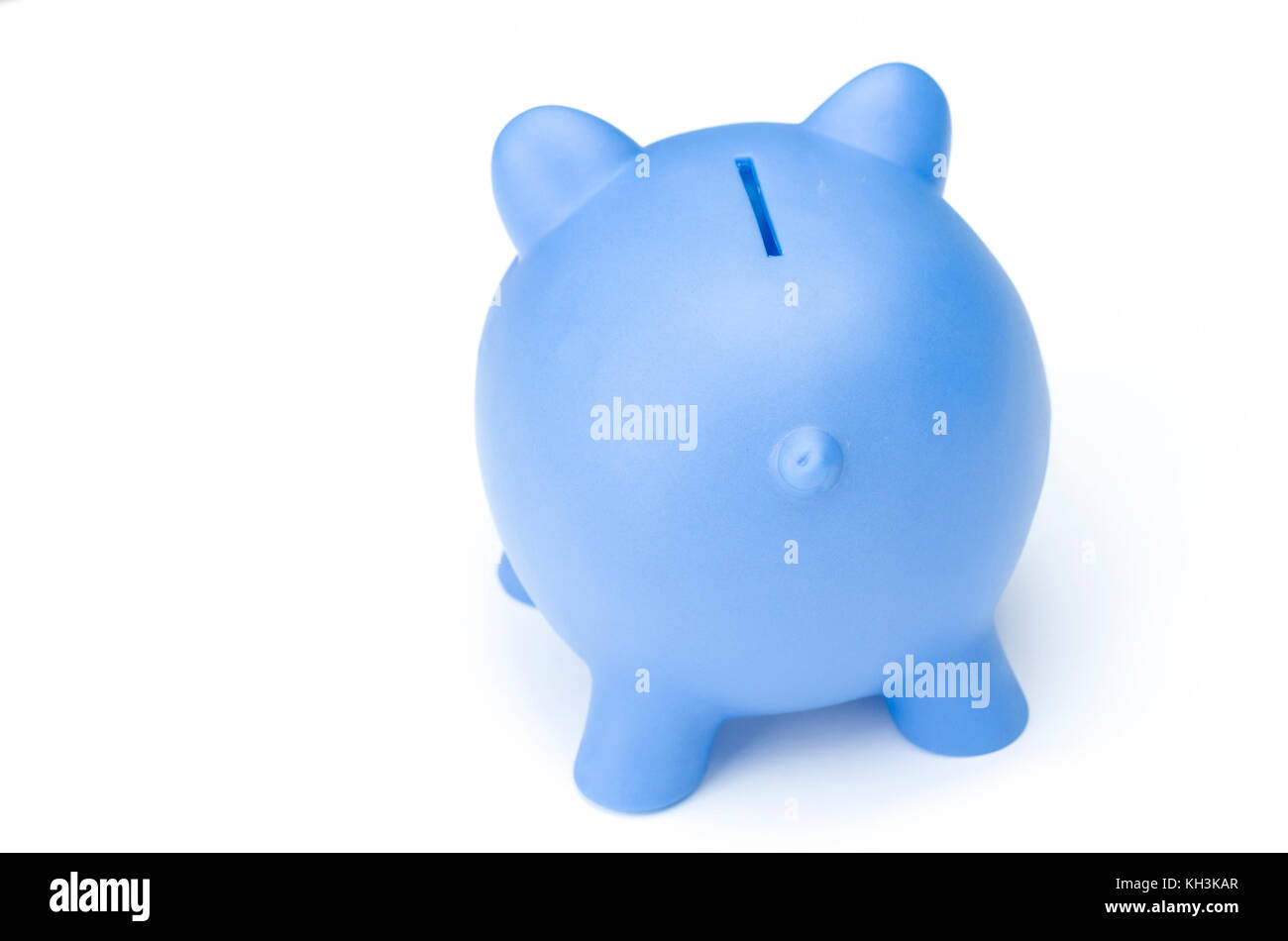 terracotta piggy bank on a white background - top view - money saving ...