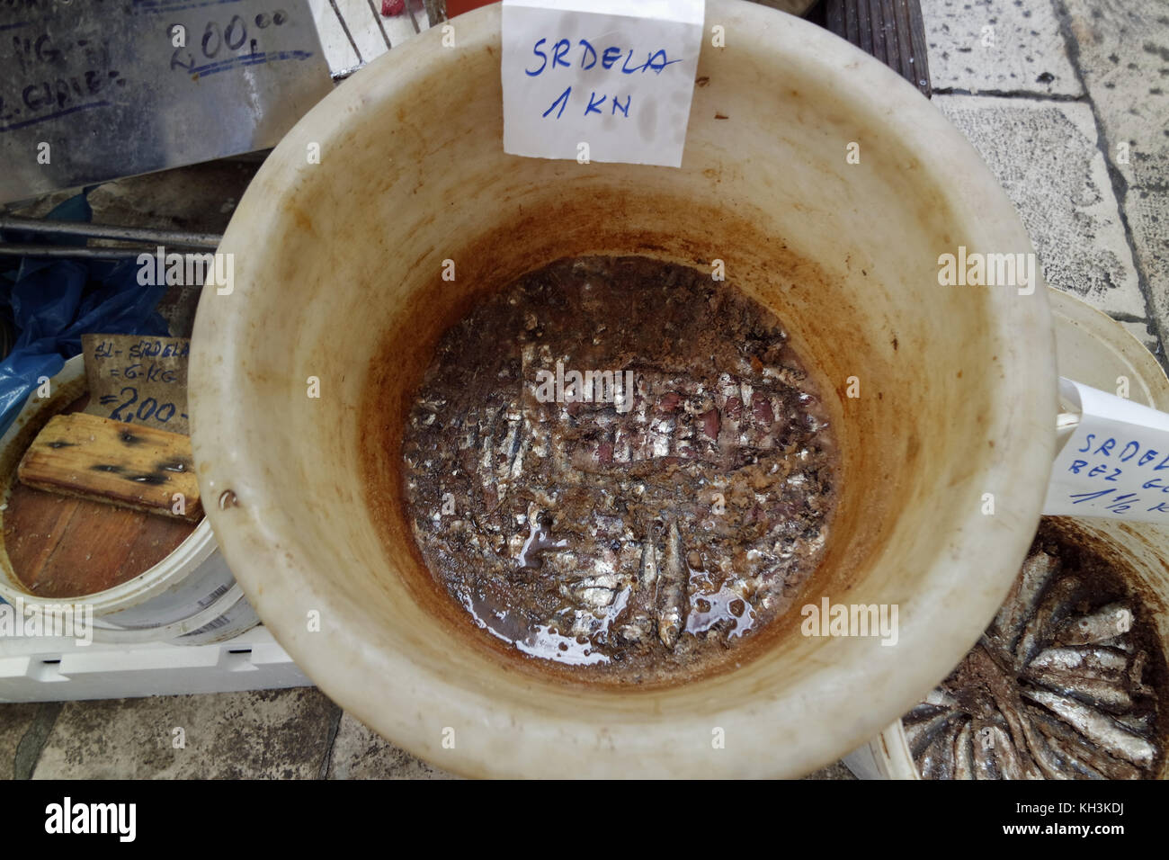 traditional fish market in split in croatia Stock Photo - Alamy