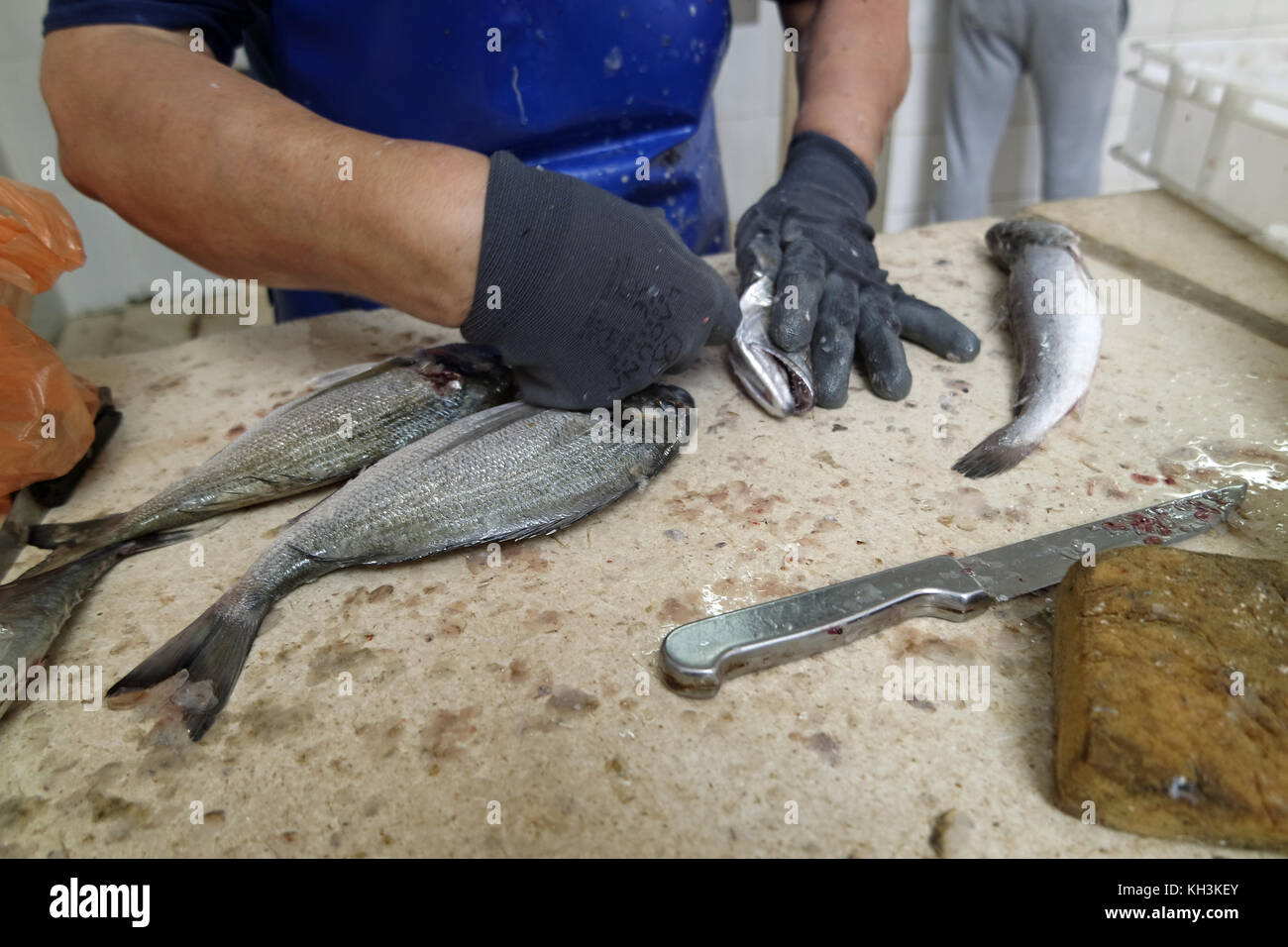 traditional fish market in split in croatia Stock Photo - Alamy