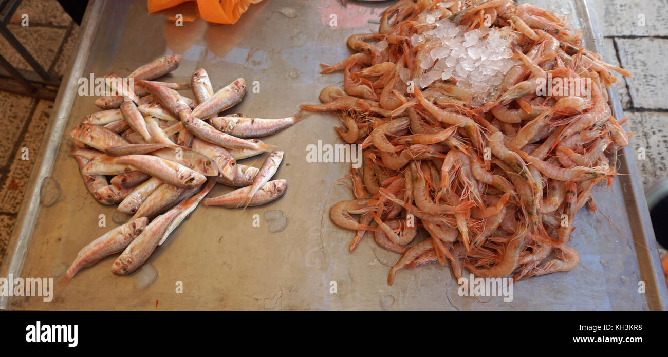 traditional fish market in split in croatia Stock Photo - Alamy
