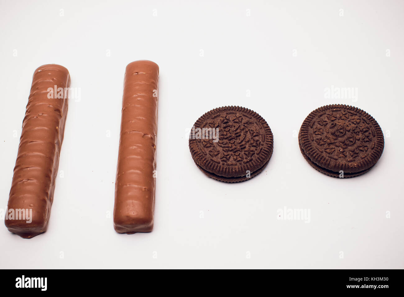 Caramel Chocolate Bar On White Background binary system quantum Stock ...