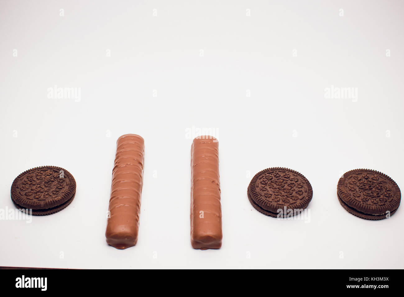 Caramel Chocolate Bar On White Background binary system quantum Stock ...