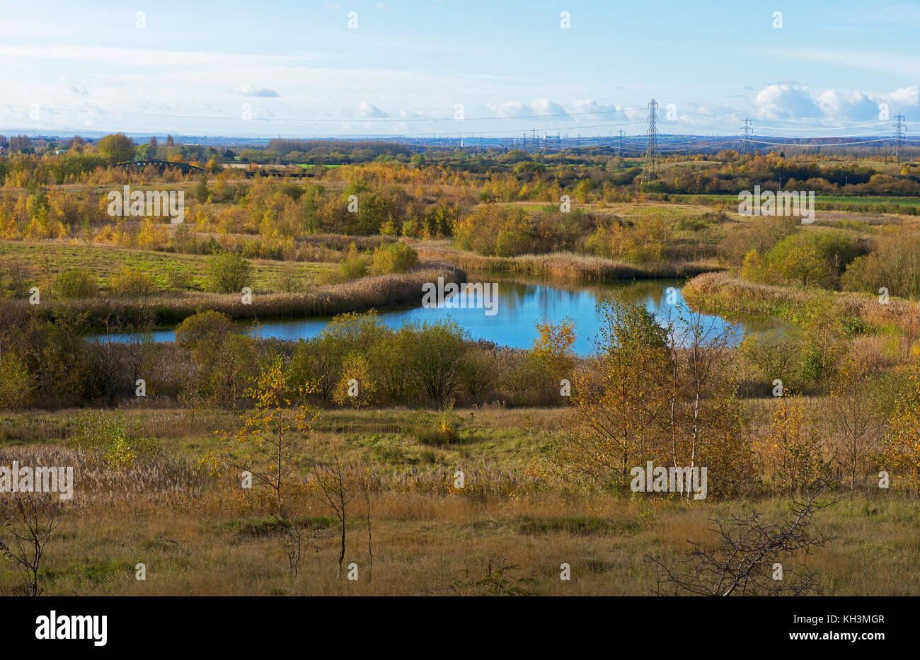 Fairburn Ings, an RSPB nature reserve, West Yorkshire, England UK Stock ...