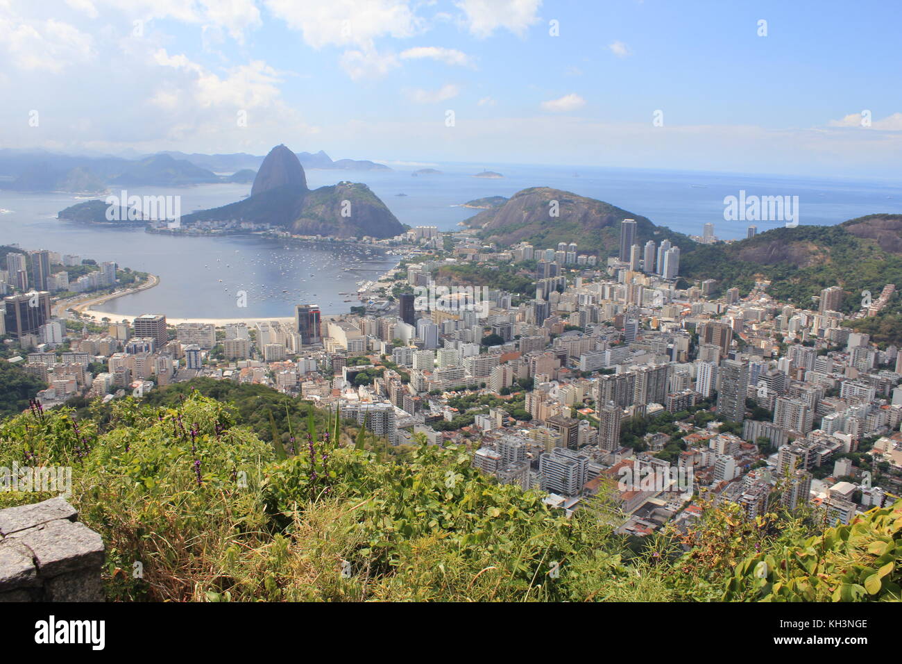 View from Corcovado in Rio de Janeiro Stock Photo - Alamy