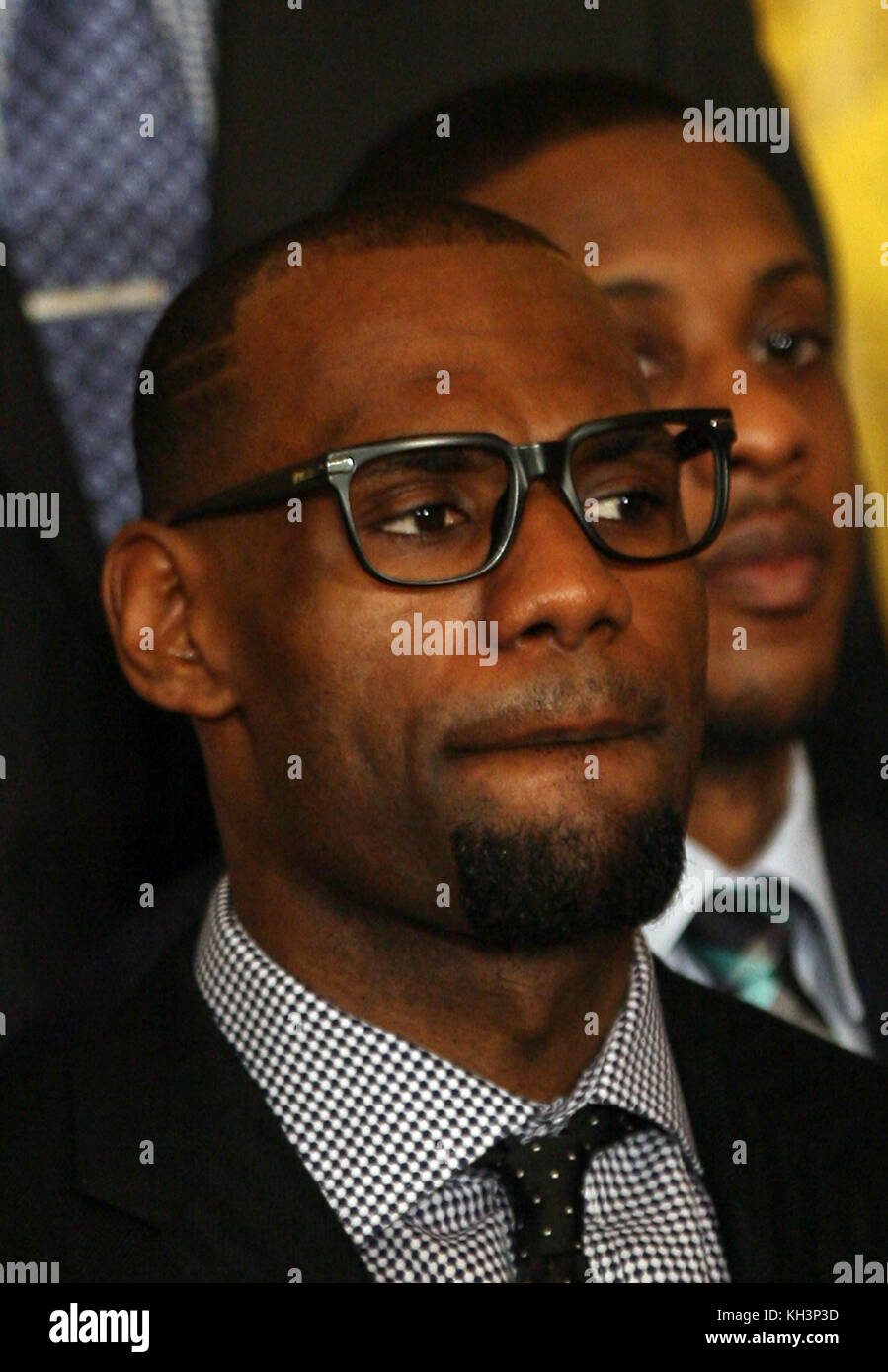 WASHINGTON D.C. - JANUARY 28: Lebron James on hand as President Barack ...