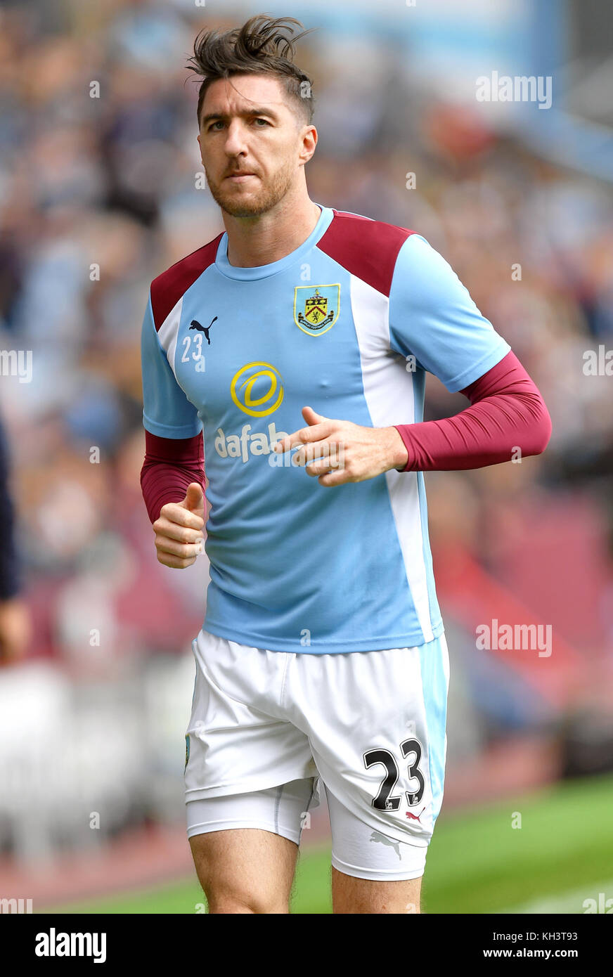 Burnley's Stephen Ward before the Premier League match at Turf Moor ...