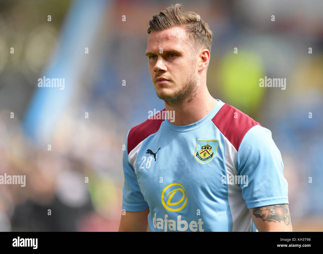 Burnley's Kevin Long before the Premier League match at Turf Moor ...