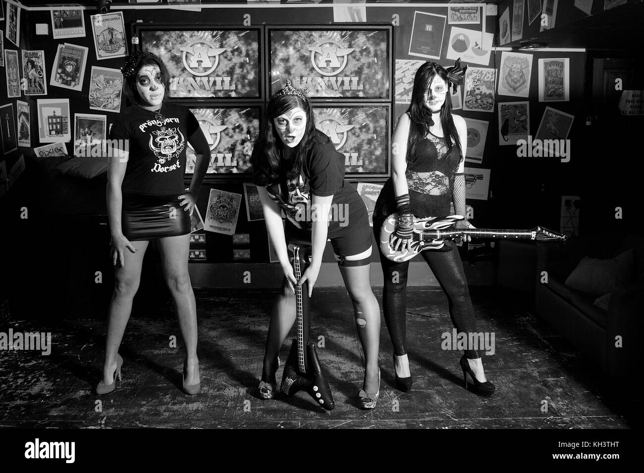 Band girls Black and White Stock Photos & Images - Alamy