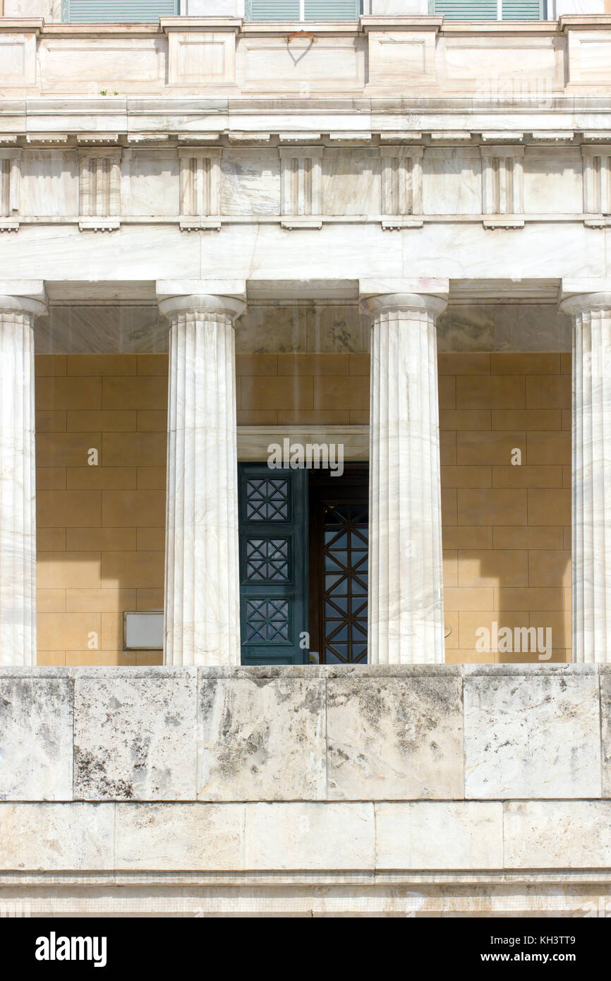 marble pillars part of the Greek parliament building in Athens,Greece ...