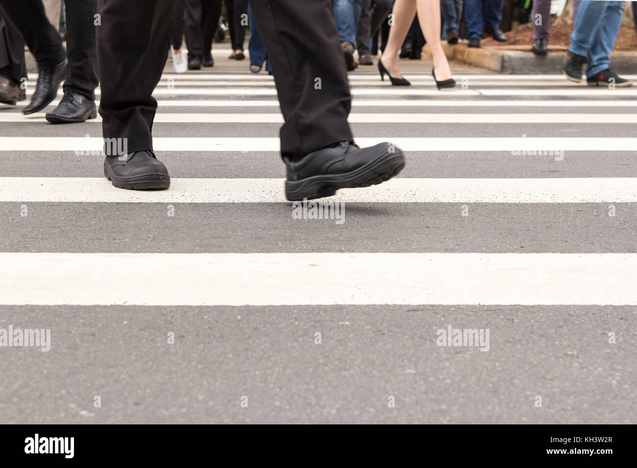 Walking crosswalk low hi-res stock photography and images - Alamy