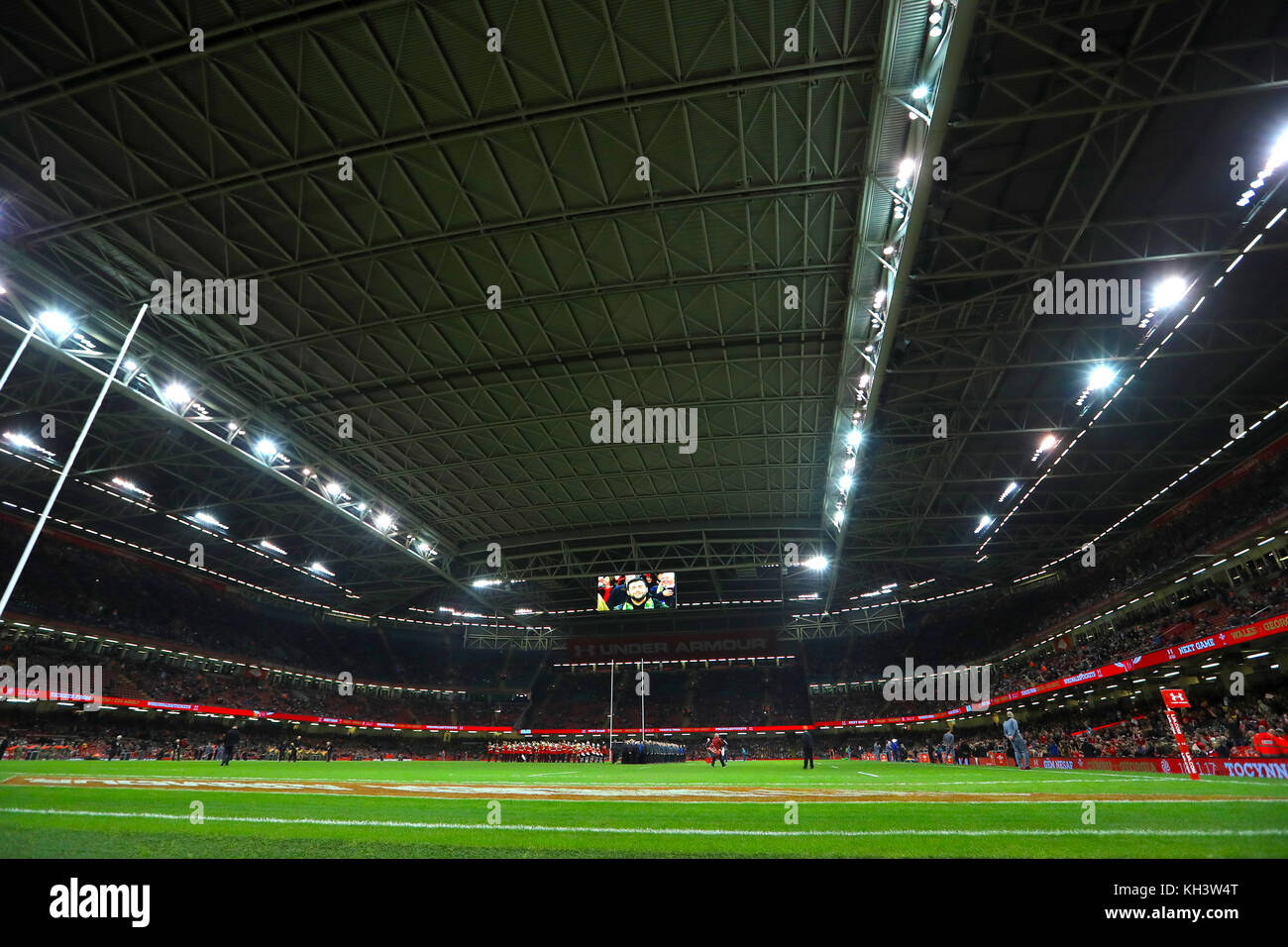 General view of the pitch at the Principality Stadium Stock Photo - Alamy