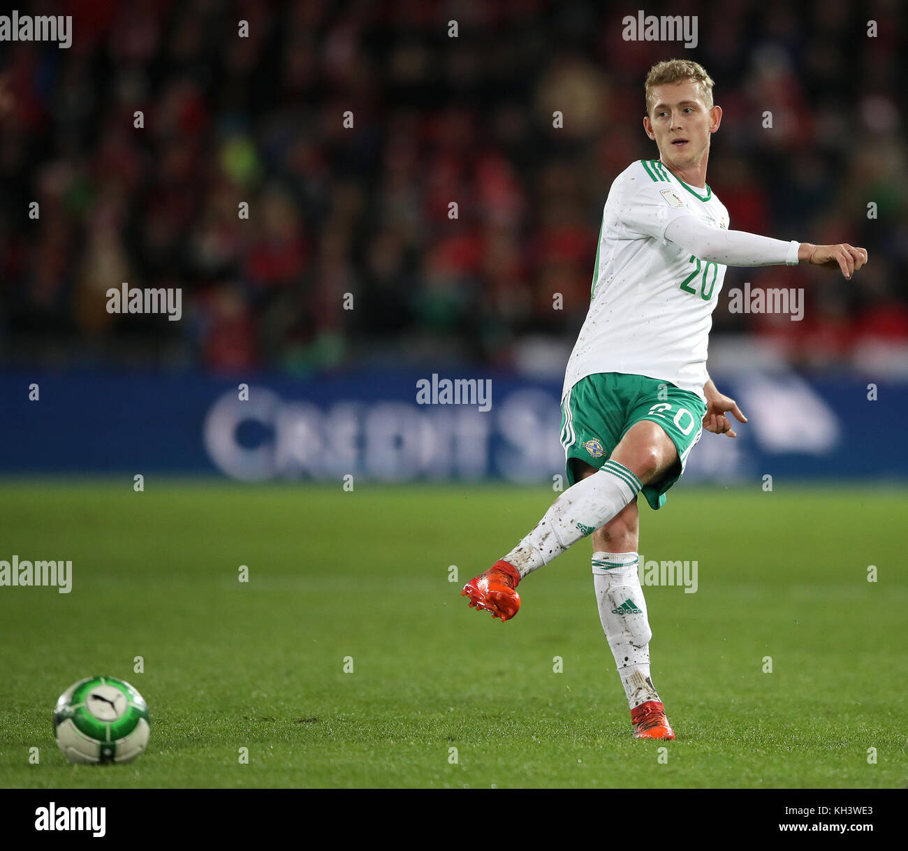 Northern Ireland's George Saville Stock Photo - Alamy