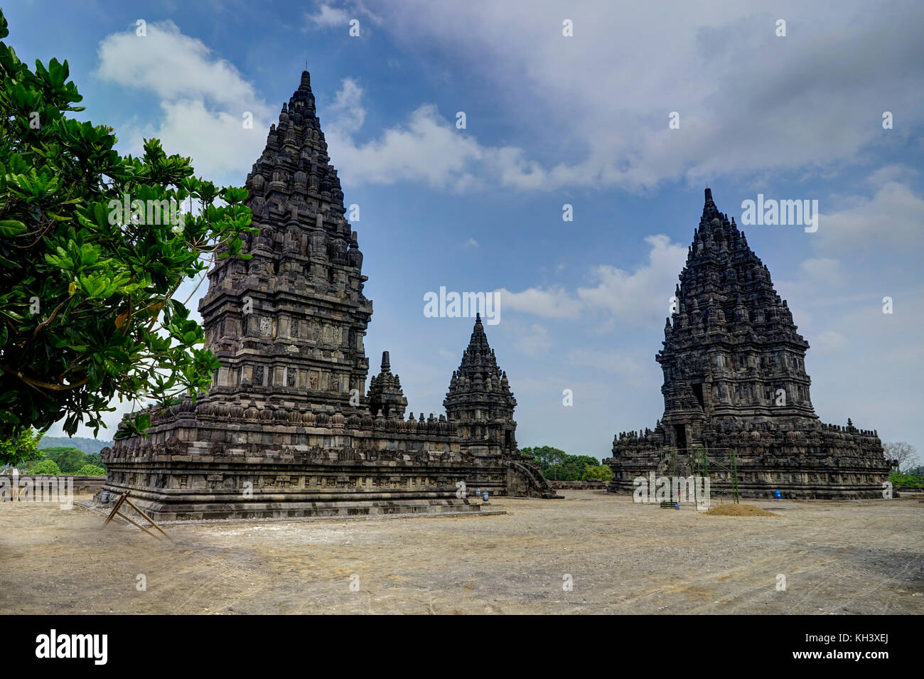 View Across Prambanan Temple in Indonesia Stock Photo - Alamy