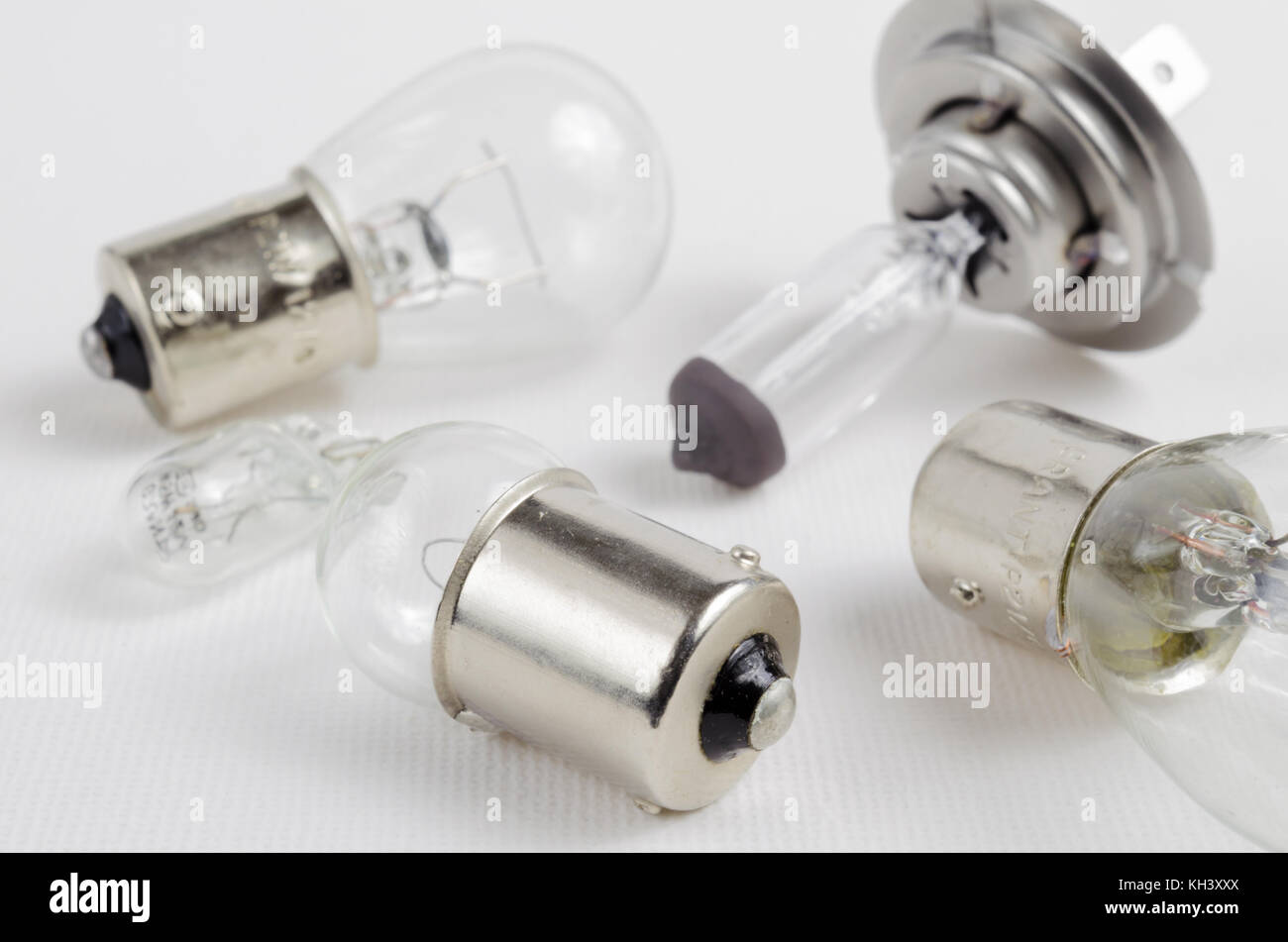 A Studio Photograph of a Collection of Automotive Bulbs Stock Photo - Alamy