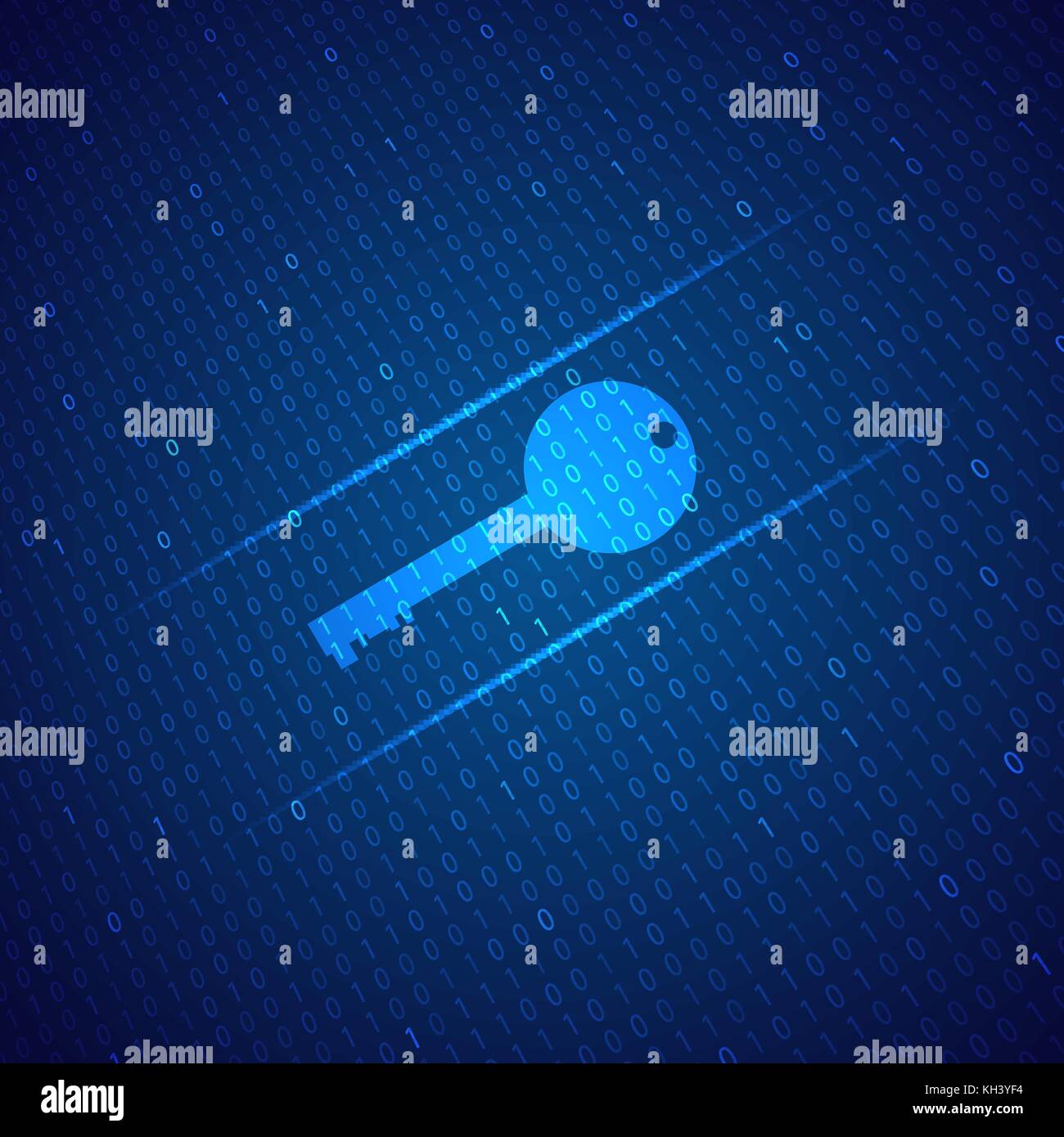 Digital key on a technological background. Vector illustration Stock ...