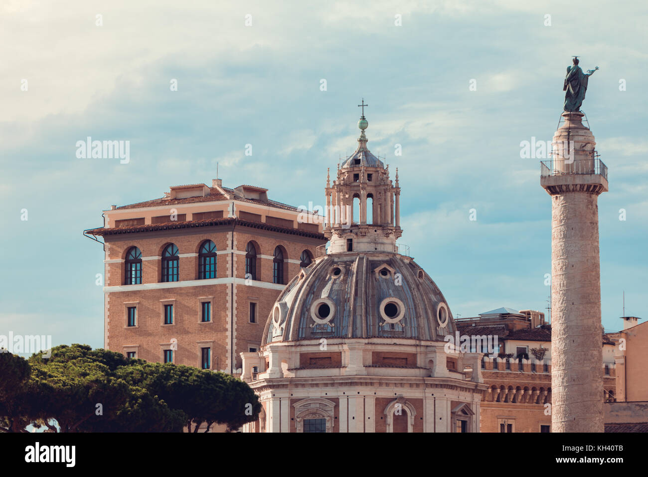 View of ancient architecture of Rome, Italy Stock Photo - Alamy