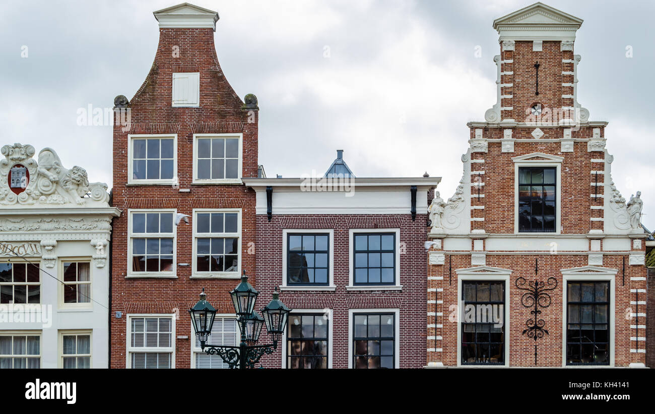 Traditional Dutch architecture in Alkmaar, the Netherlands Stock Photo ...