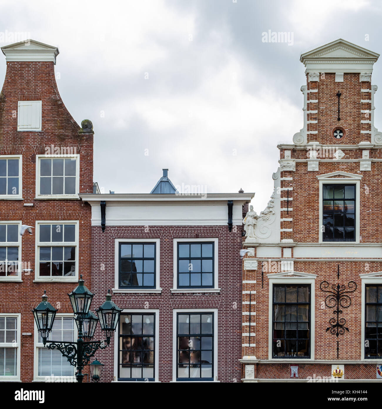 Traditional Dutch architecture in Alkmaar, the Netherlands Stock Photo ...