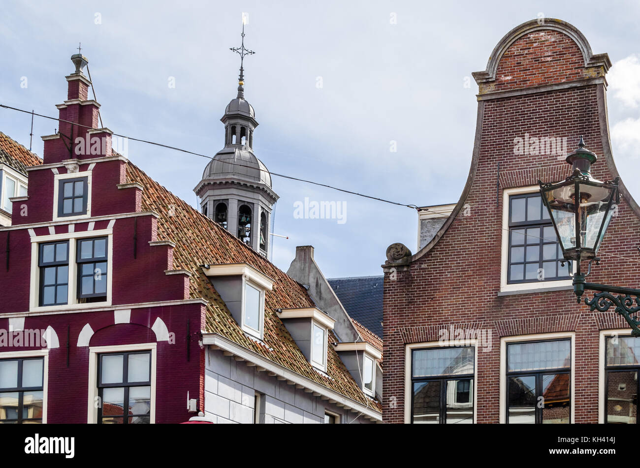 Traditional Dutch architecture in Alkmaar, the Netherlands Stock Photo ...