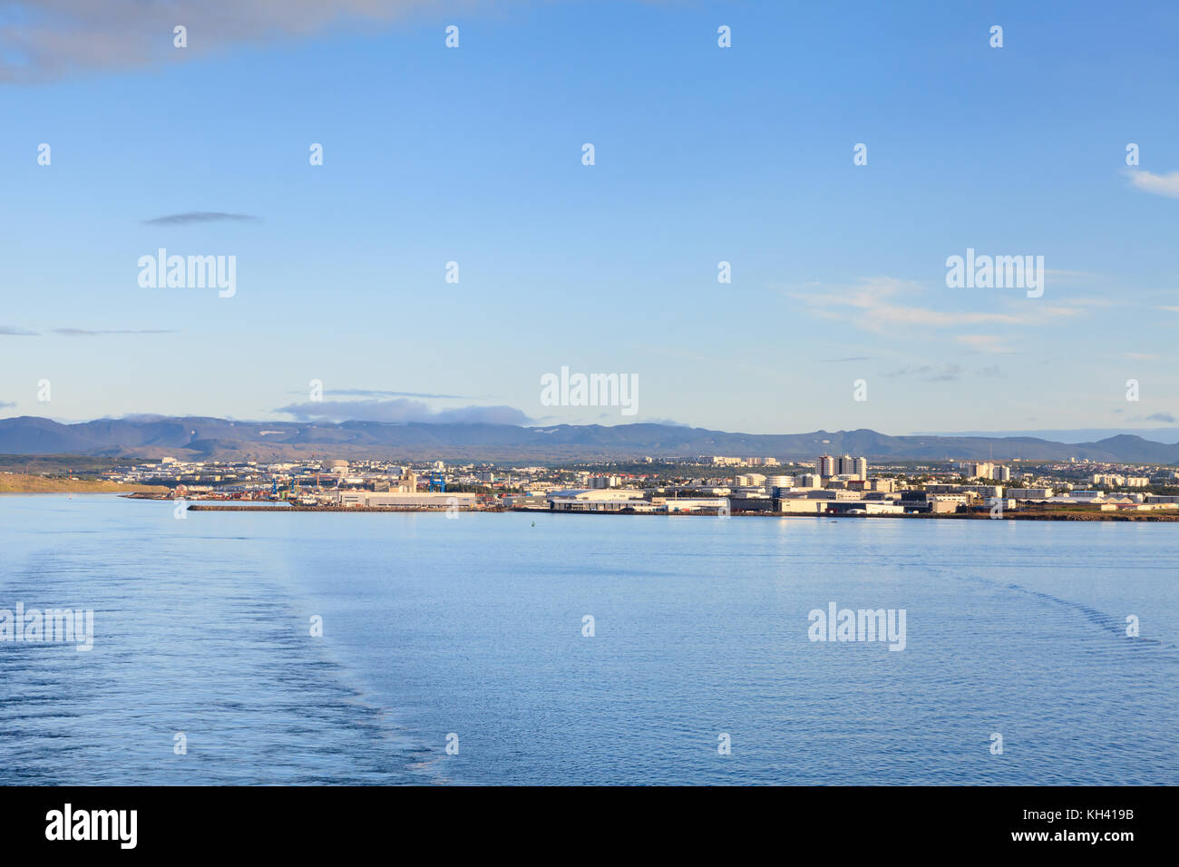 A view of the port of Reykjavik in Iceland Stock Photo - Alamy