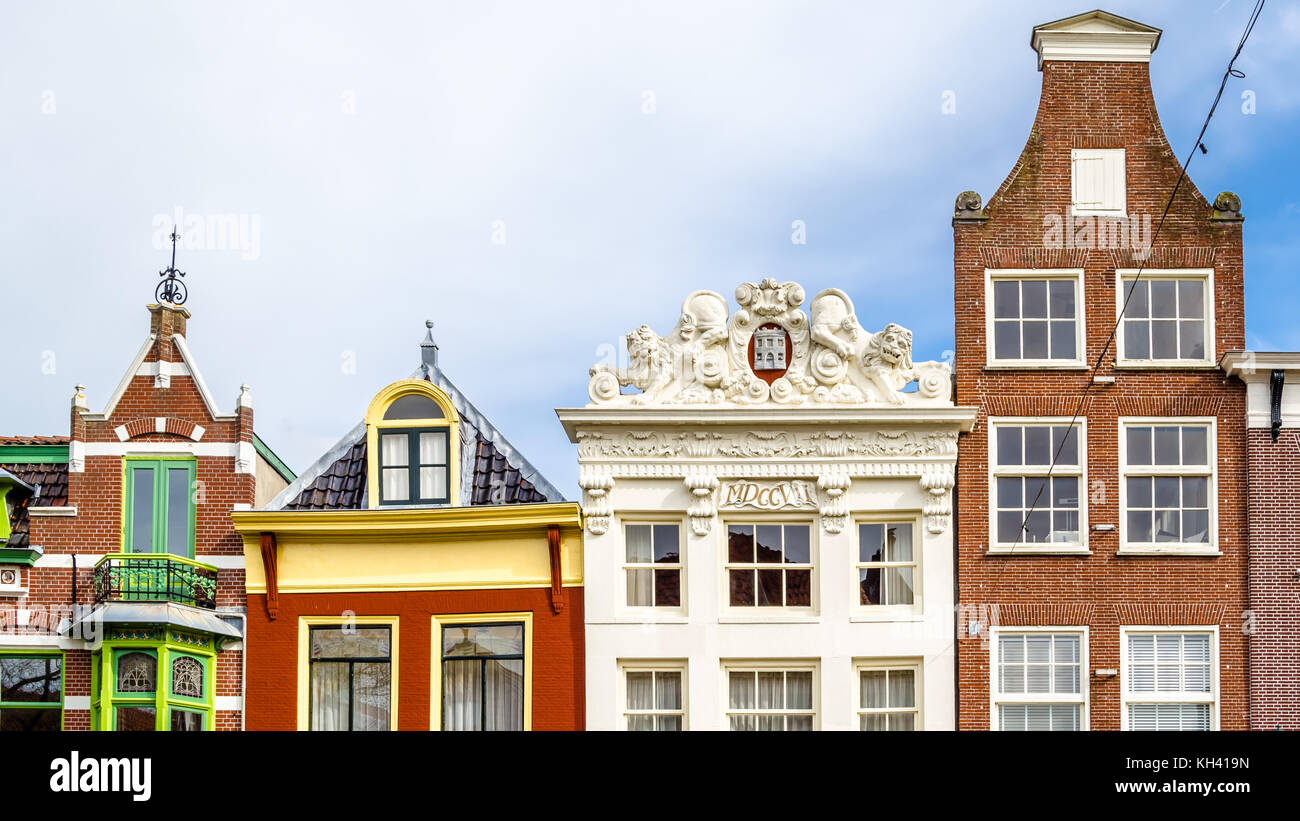 Traditional Dutch architecture in Alkmaar, the Netherlands Stock Photo ...