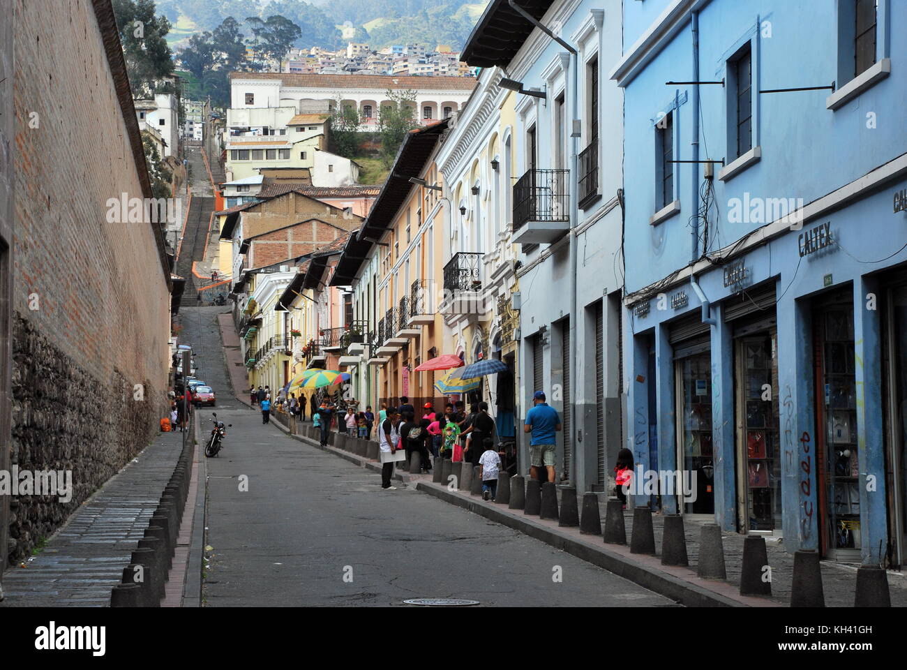 Urban scene in Quito, Ecuador Stock Photo - Alamy