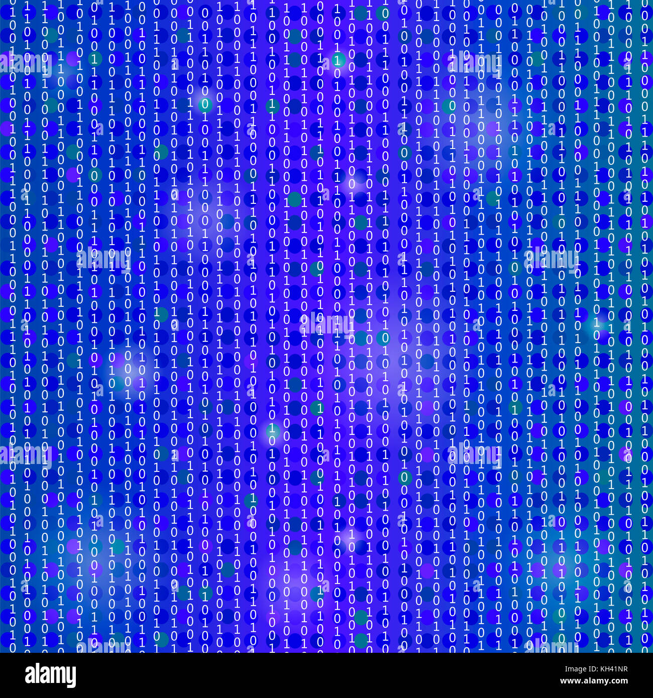 Binary Code Blue Background. Concept Numbers Stock Photo - Alamy