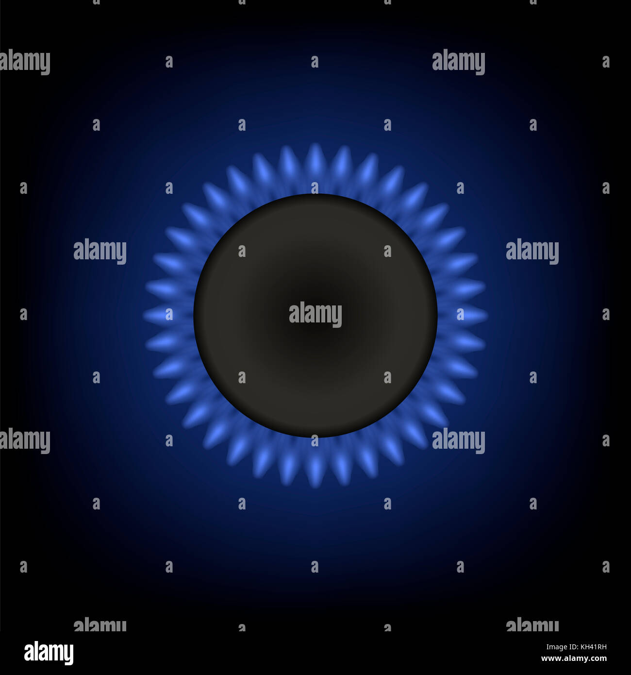 Gas Burning Fire Isolated Stock Photo - Alamy