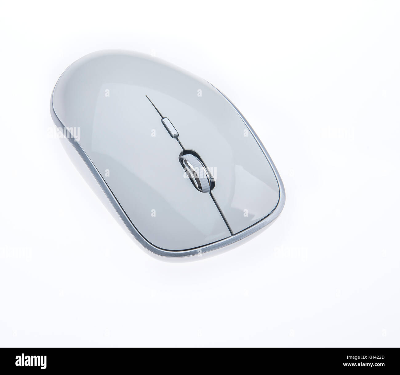 Modern white wireless computer mouse Stock Photo - Alamy