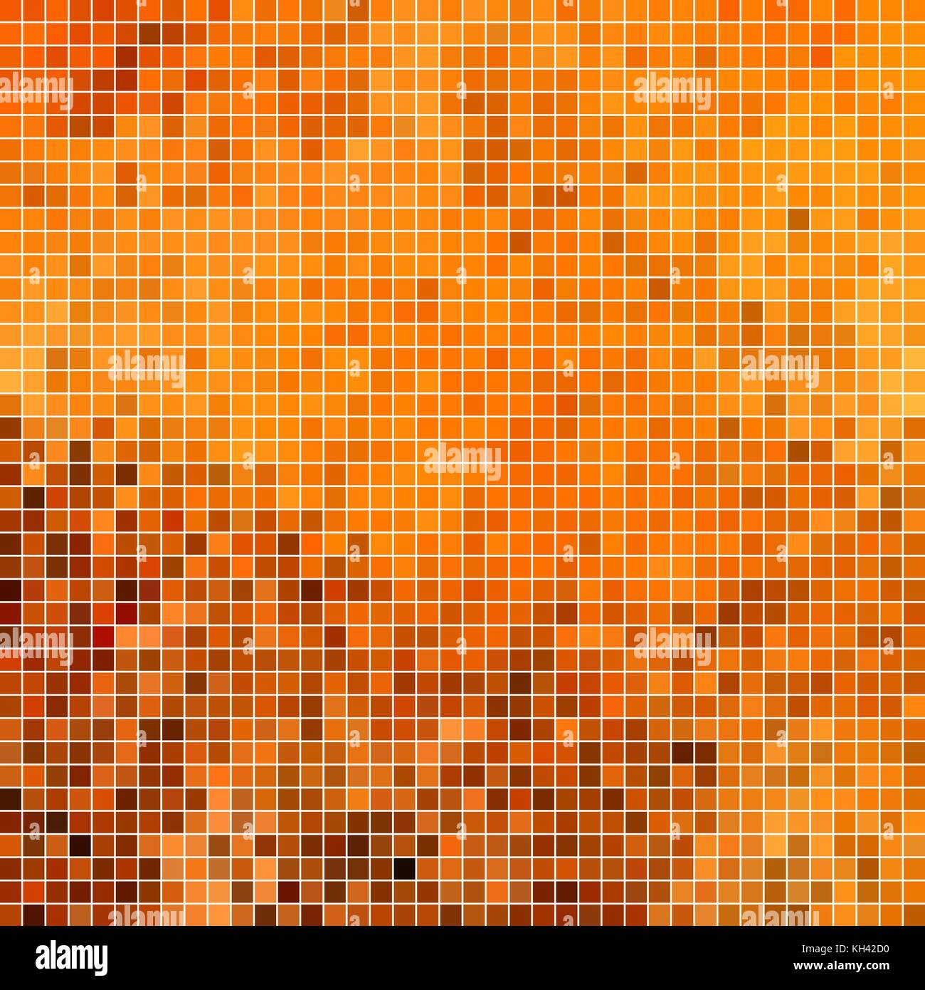abstract vector square pixel mosaic background - orange Stock Vector ...