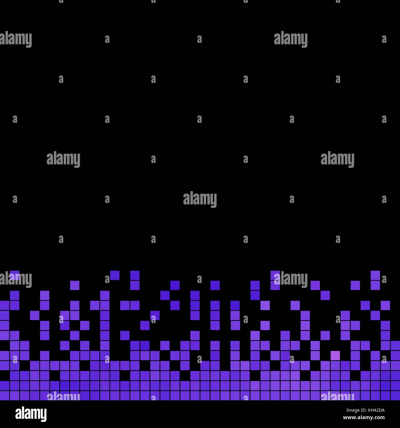 abstract vector square pixel mosaic background - purple and violet ...