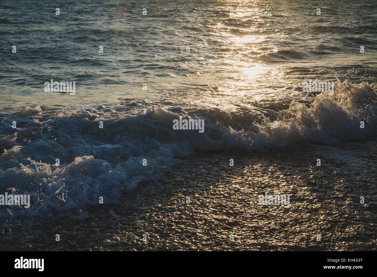 Evening sea sunset in the summer Stock Photo - Alamy