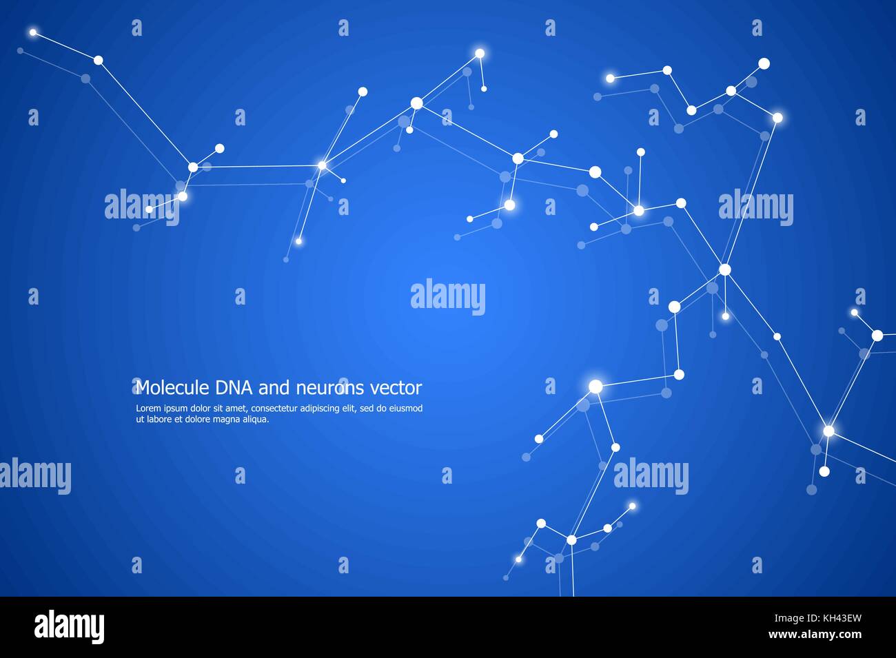Abstract Molecule Background Genetic And Chemical Compounds Connected