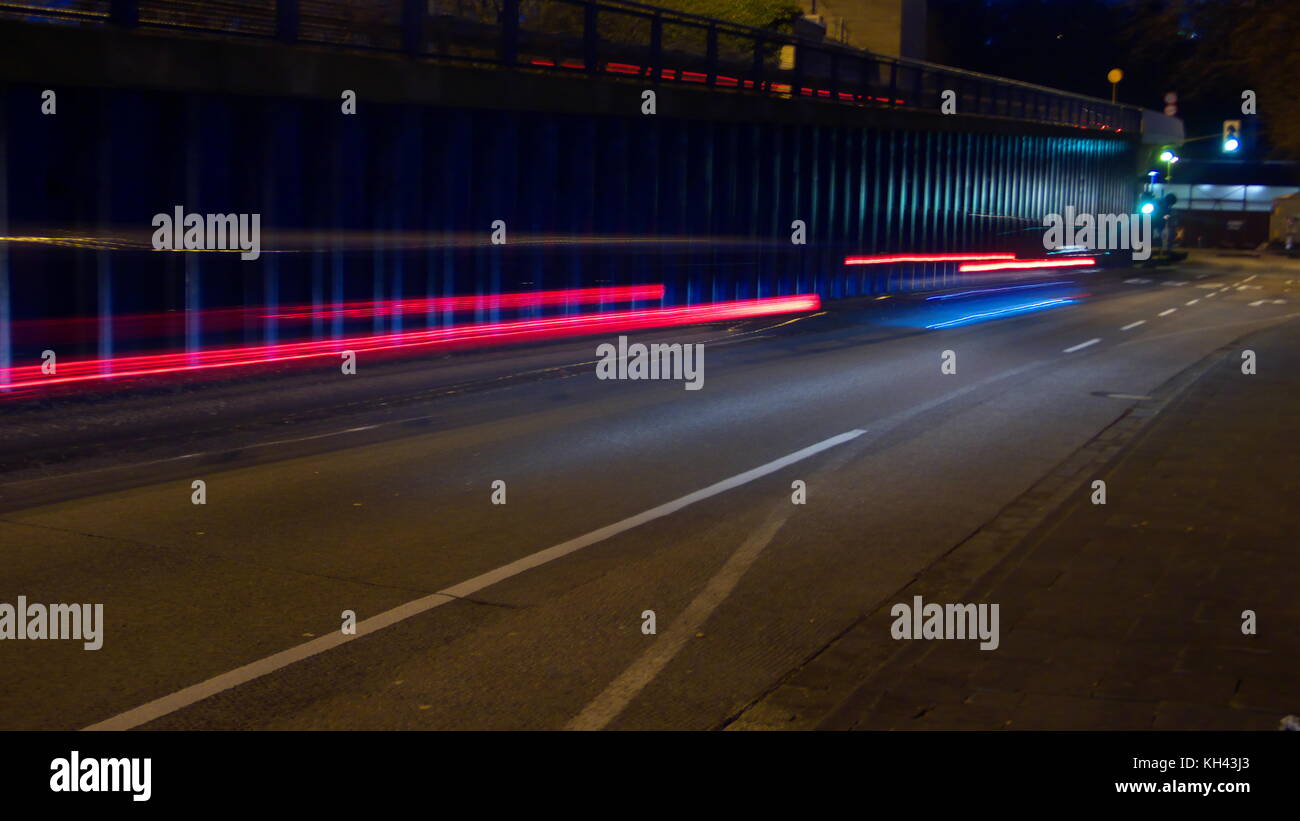 Traffic Speed at night Stock Photo - Alamy