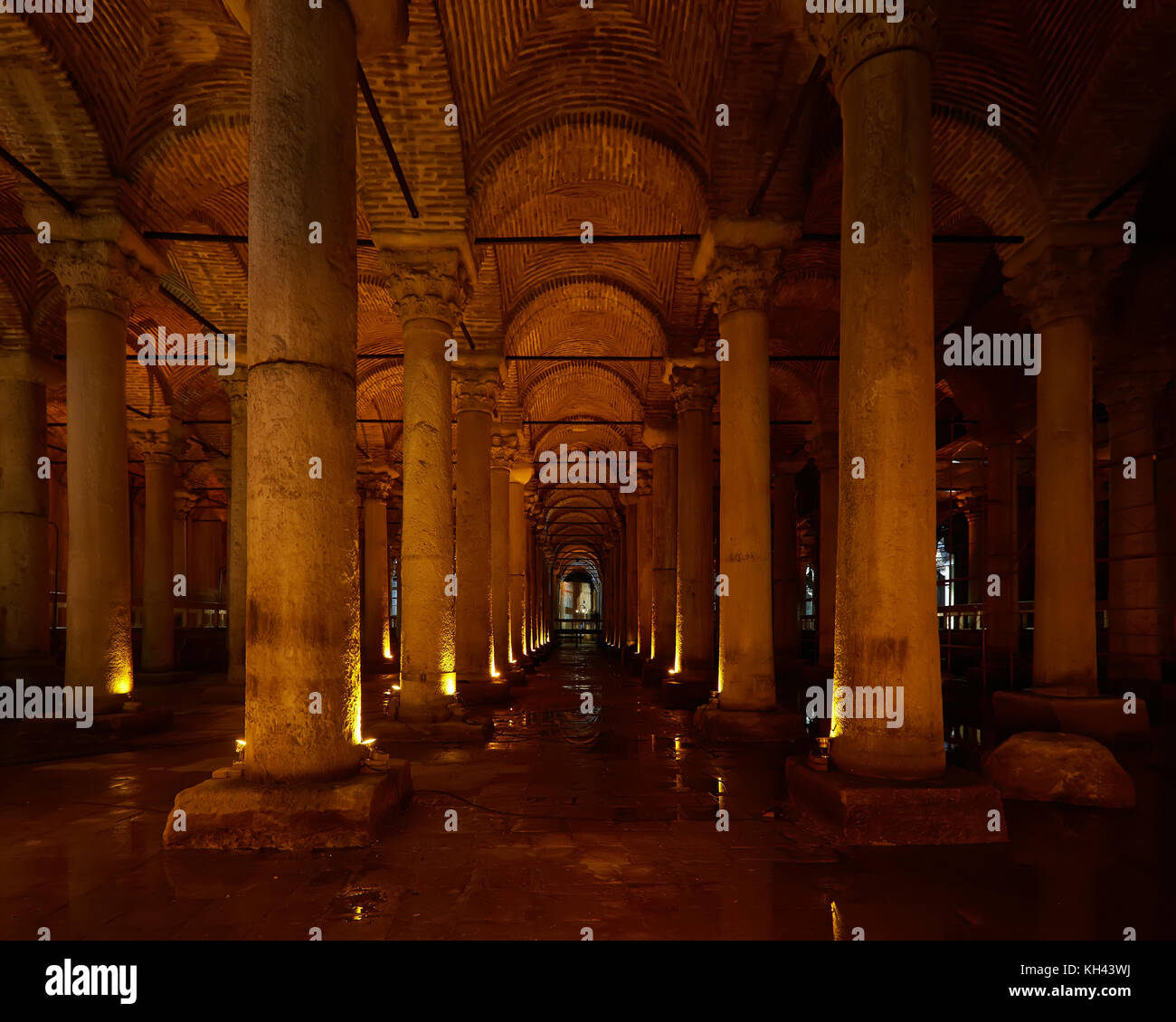 The Basilica Cistern - underground water reservoir build by Emperor ...