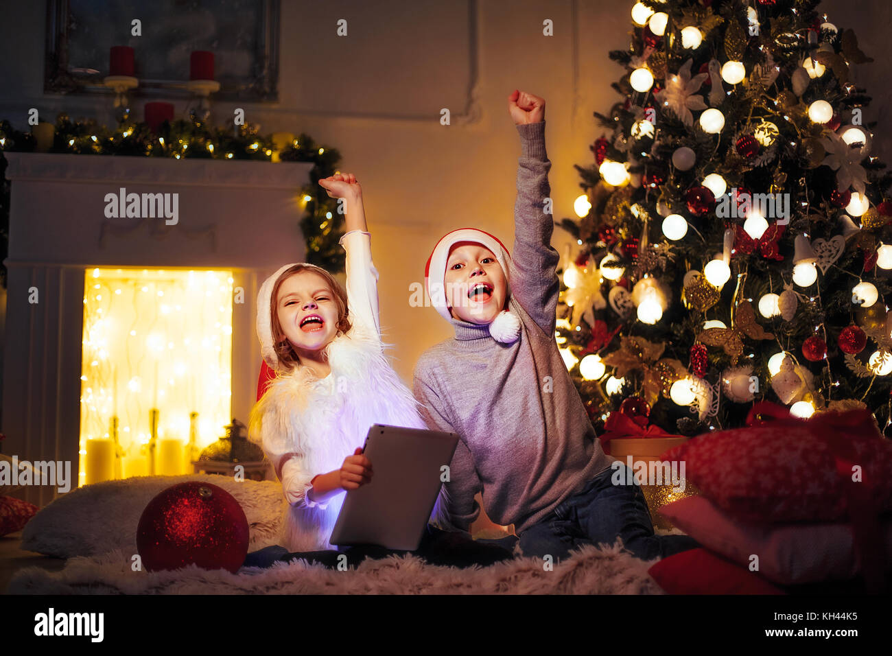 Excited boy sitting near hi-res stock photography and images - Alamy