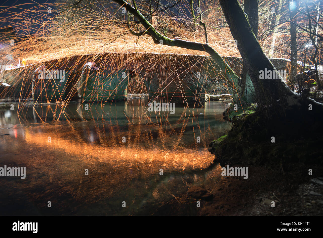 Explosion of firework Stock Photo - Alamy