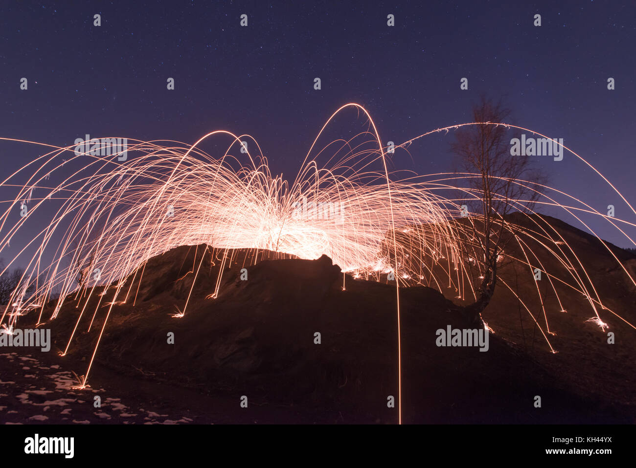 Explosion of firework Stock Photo - Alamy