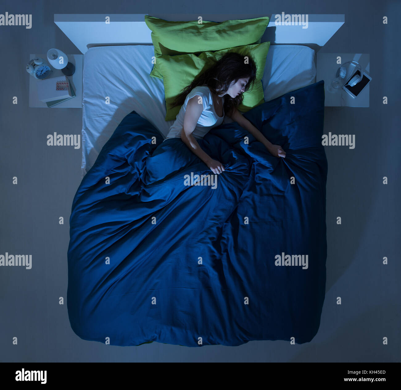 Messy bed night hi-res stock photography and images - Alamy