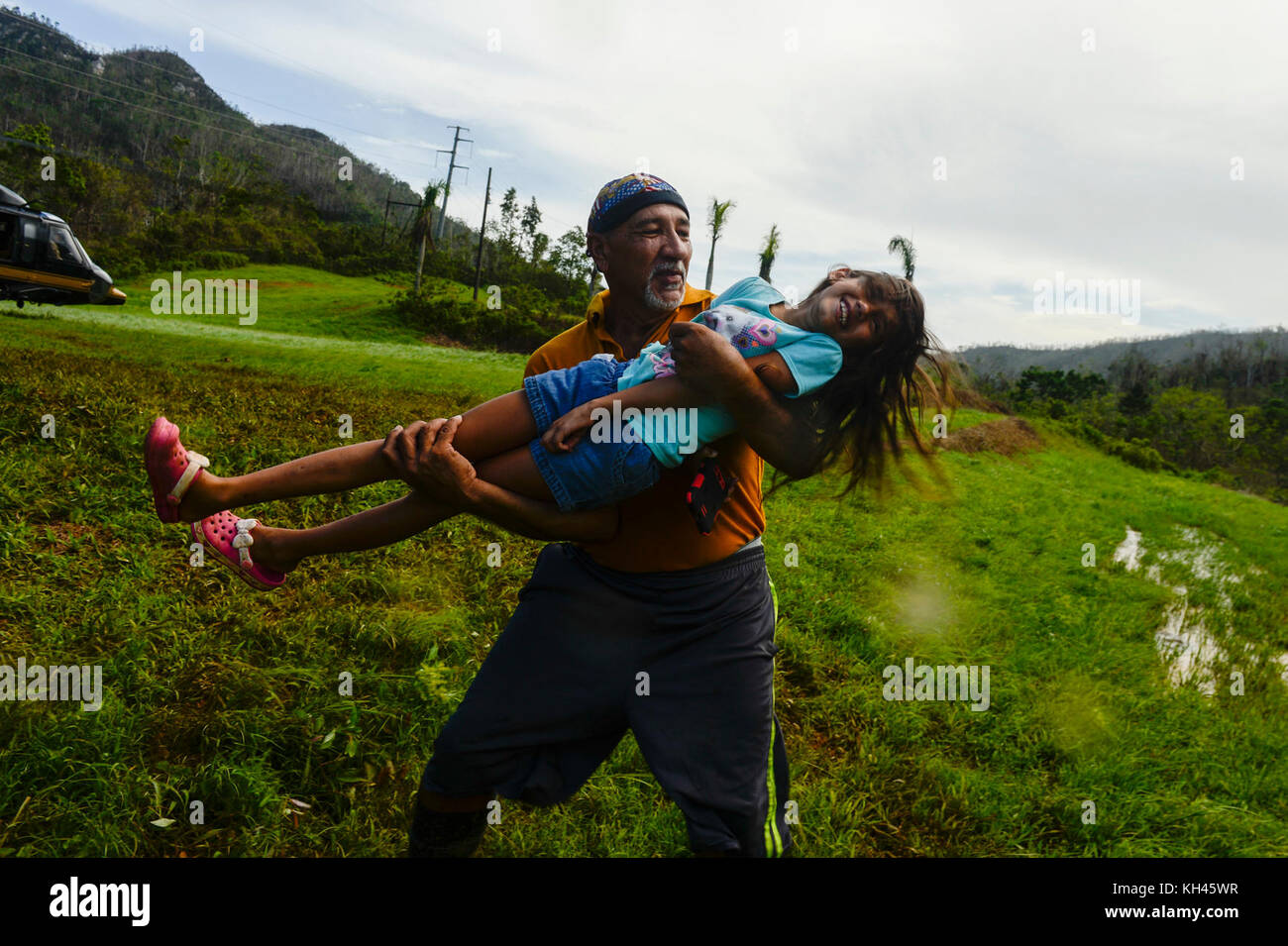 Local residents play as the U.S. Department of Homeland Security ...