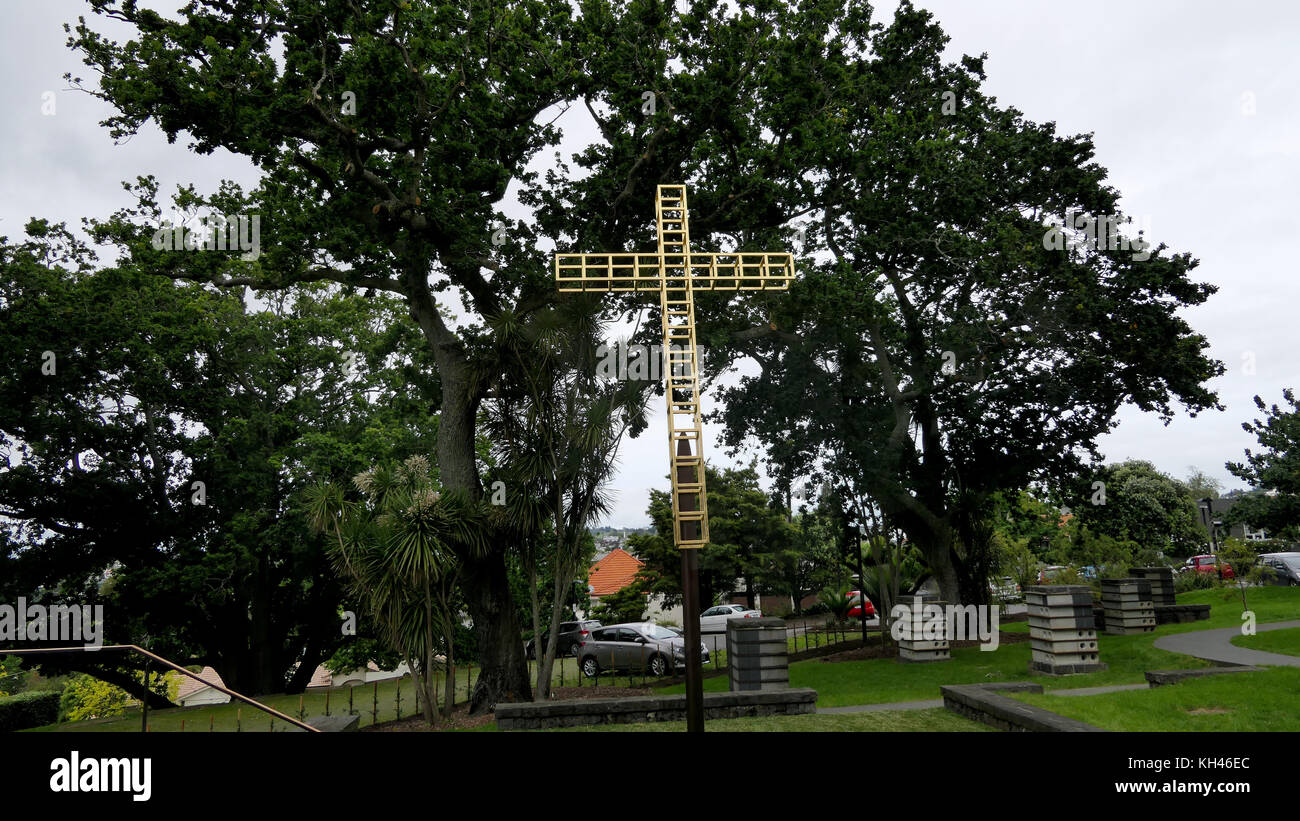 Exterior wide shot of a funeral chapel Stock Photo - Alamy