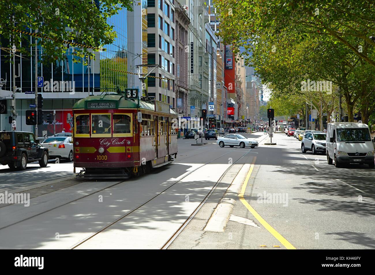 Melbourne city tram Stock Photo - Alamy