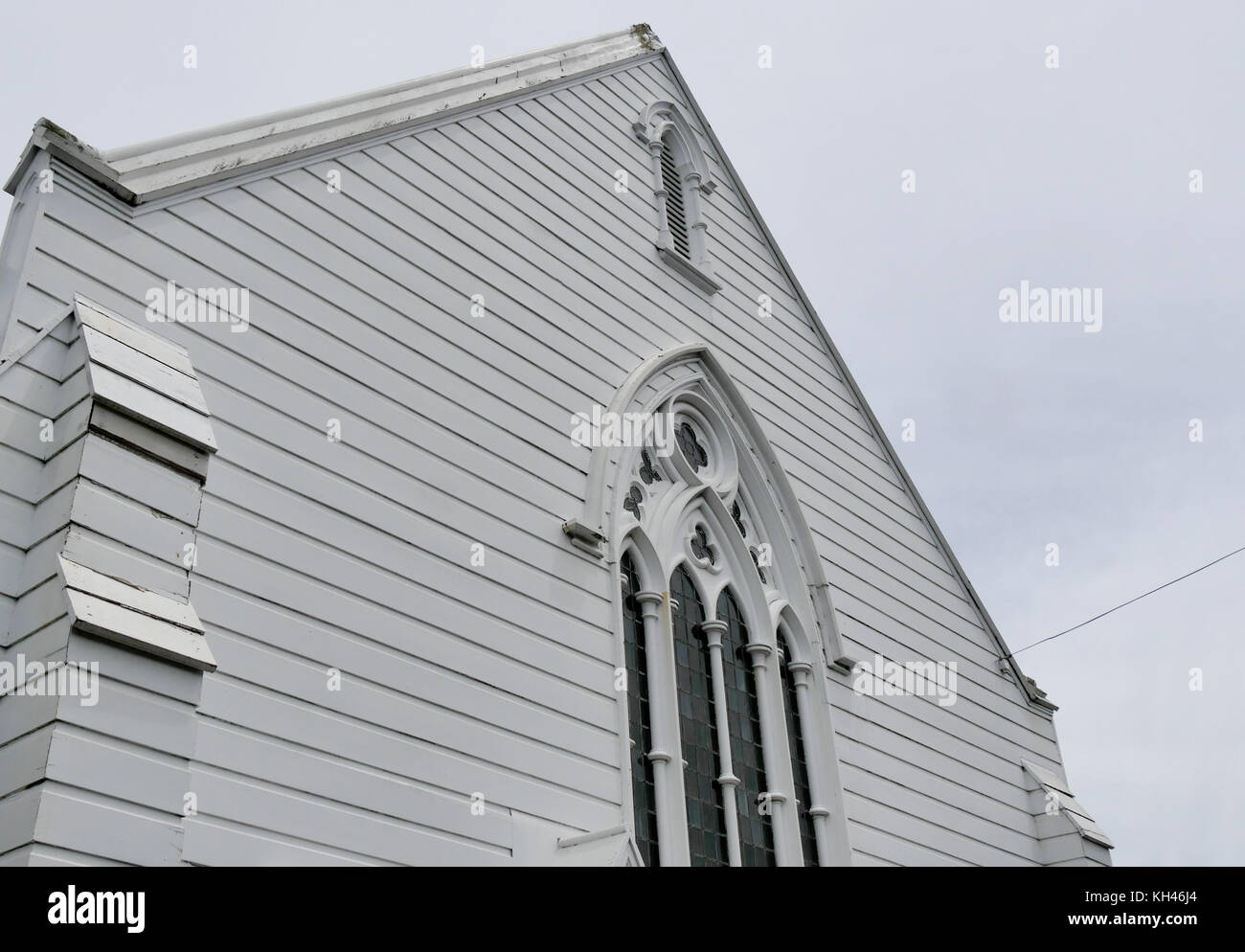 Exterior wide shot of a funeral chapel Stock Photo - Alamy