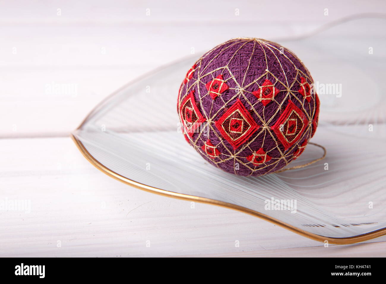 Temari balls, a handicraft ball in traditional Japanese style Stock ...