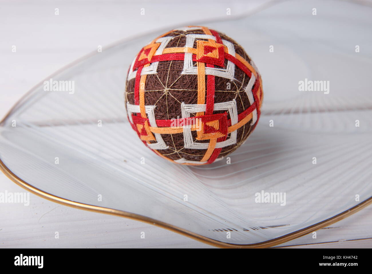 Temari balls, a handicraft ball in traditional Japanese style Stock ...
