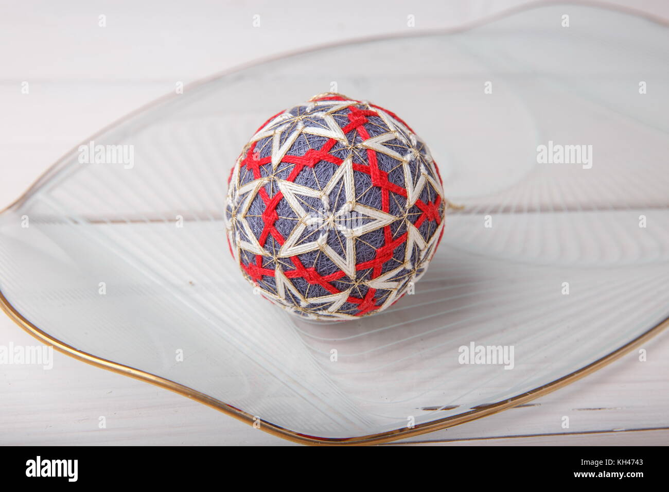 Temari balls, a handicraft ball in traditional Japanese style Stock ...