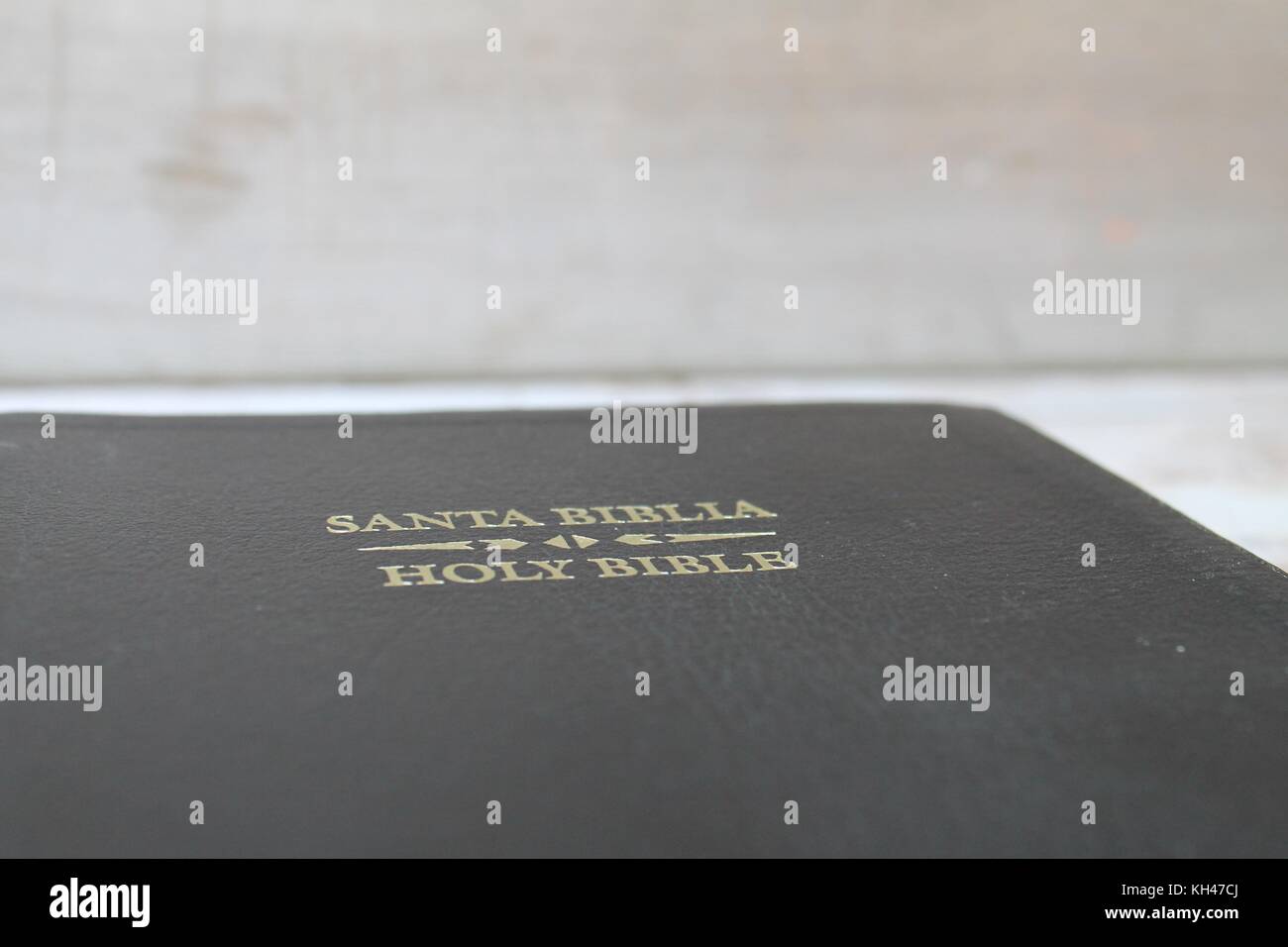 Holy Bible Santa Biblia Stock Photo - Alamy