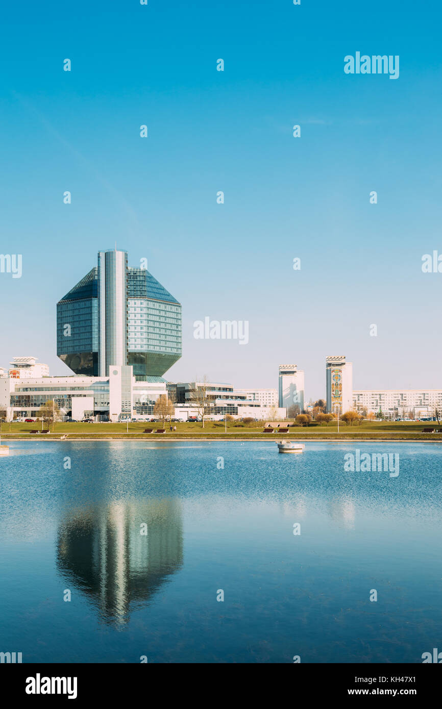 Minsk, Belarus. Building Of National Library Of Belarus In Minsk ...