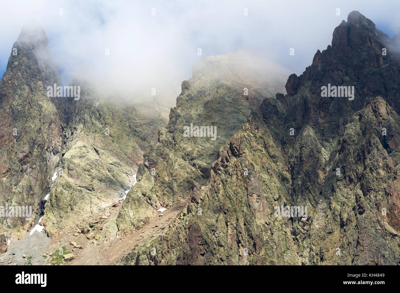 Aiguilles Rouges du Chamonix, Mont Blanc Massif, Alps, France Stock ...