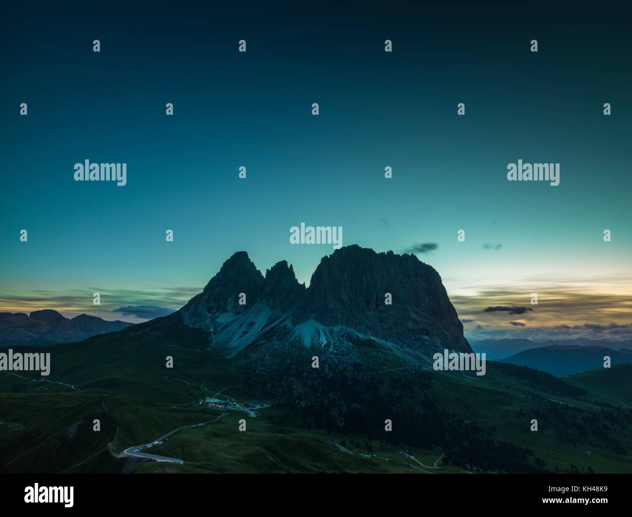Beautiful alps, sunset, late sunset, stars, high mountains, Tyrol ...